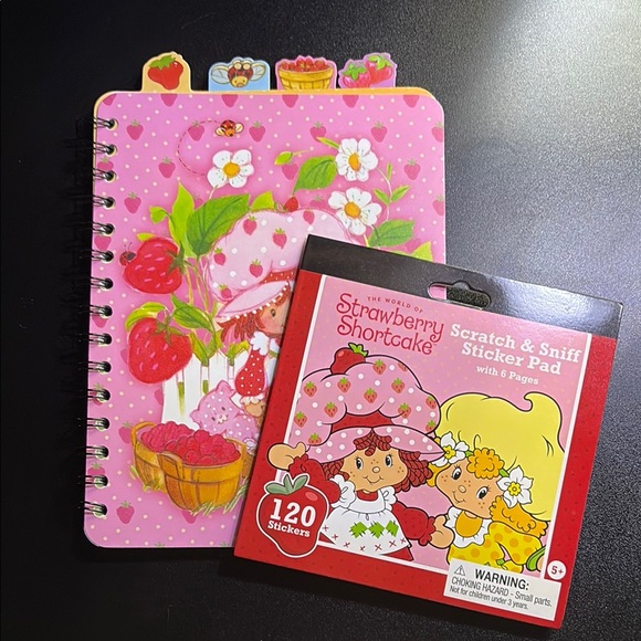 Office | Strawberry Shortcake Journal And Sticker Set | Poshmark